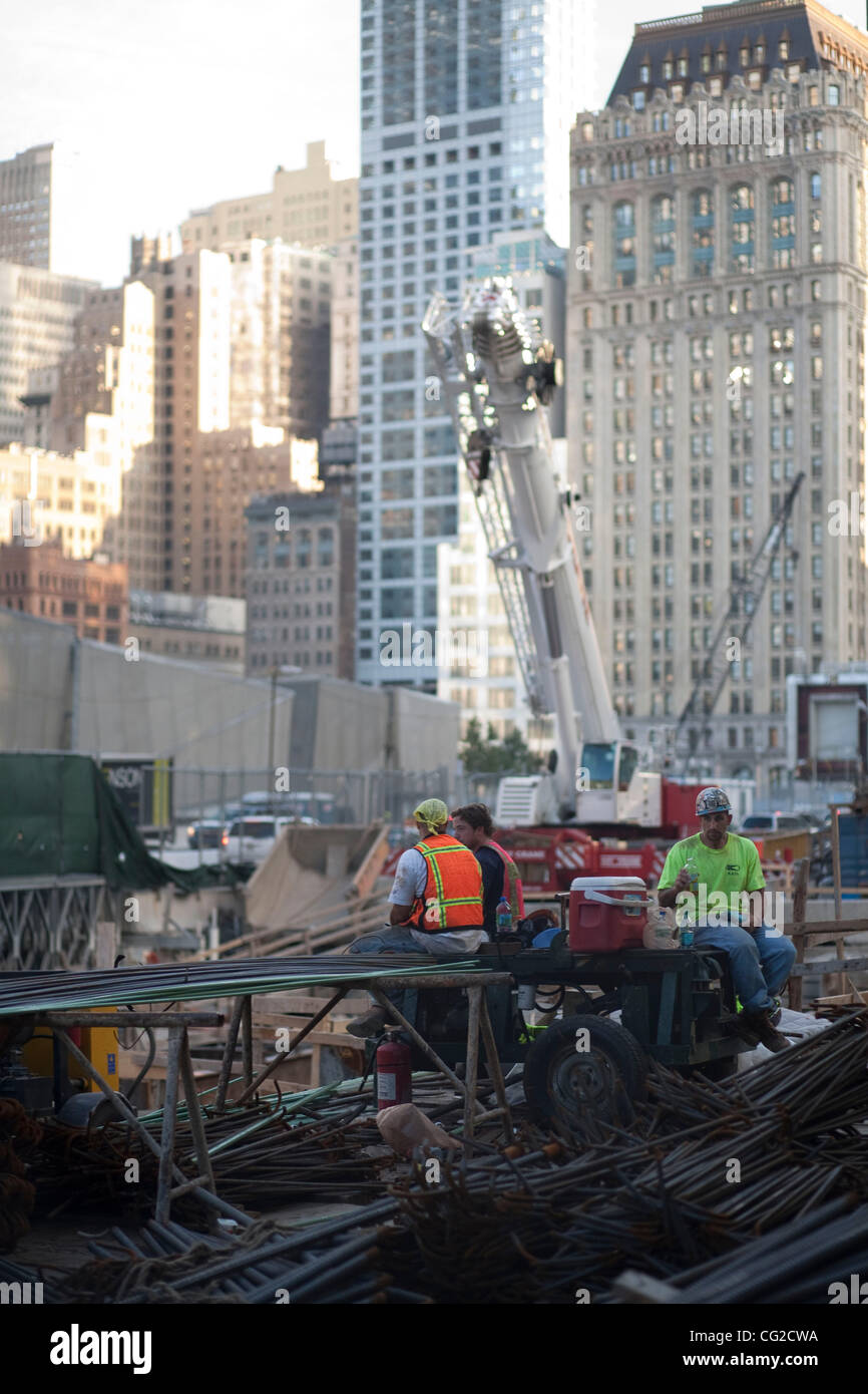 Ground Zero, location of the 9/11 World Trade Center attack in New York ...