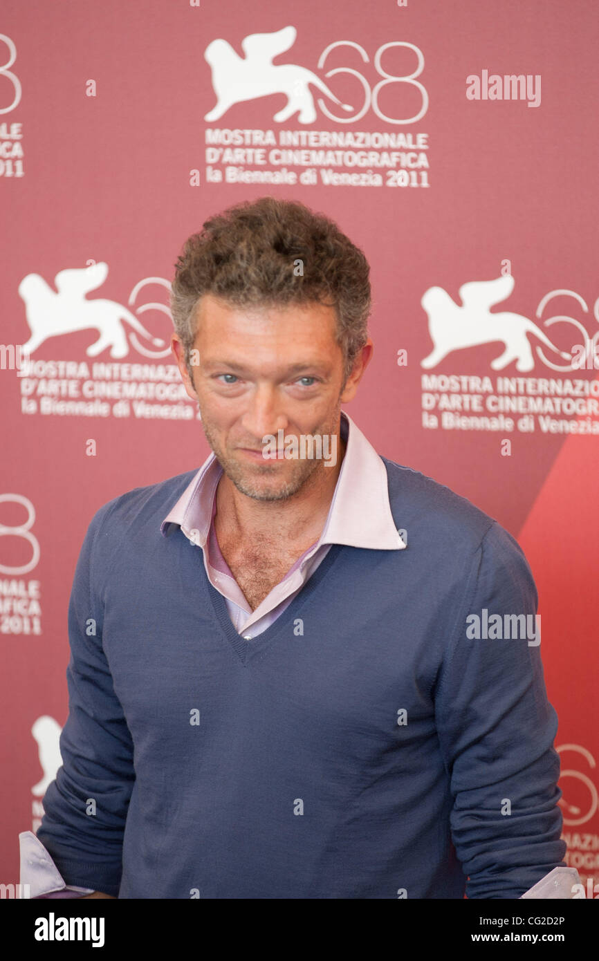 Sept. 2, 2011 - Venice, Italy - Actor Vincent Cassel during photocall ...
