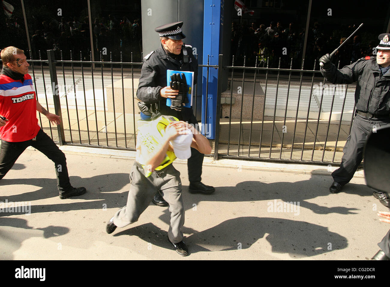 Sept. 3, 2011 - London, United Kingdom - Right wing extremists from the ...