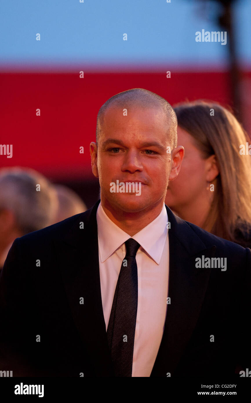 Sept. 3, 2011 - Venice, Italy - Actror Matt Damon on the red carpet ...