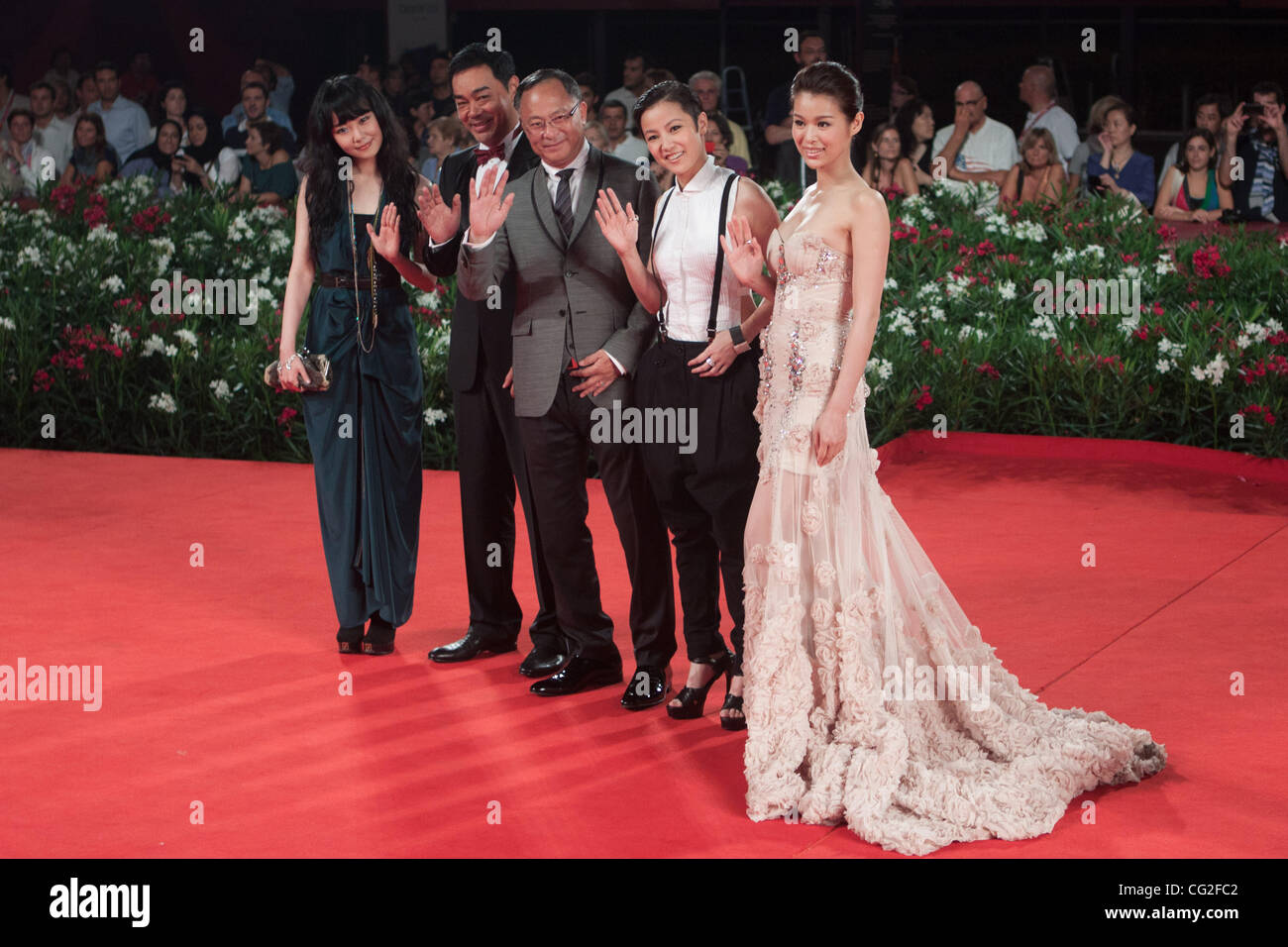 Sept. 9, 2011 - Venice, Italy - from left to right actresses Stephanie ...