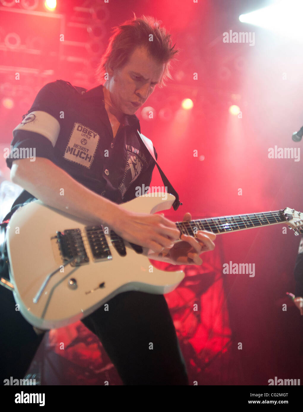 October 4, 2011 - Chicago, IL, USA - Christopher Amott, guitarist for ...