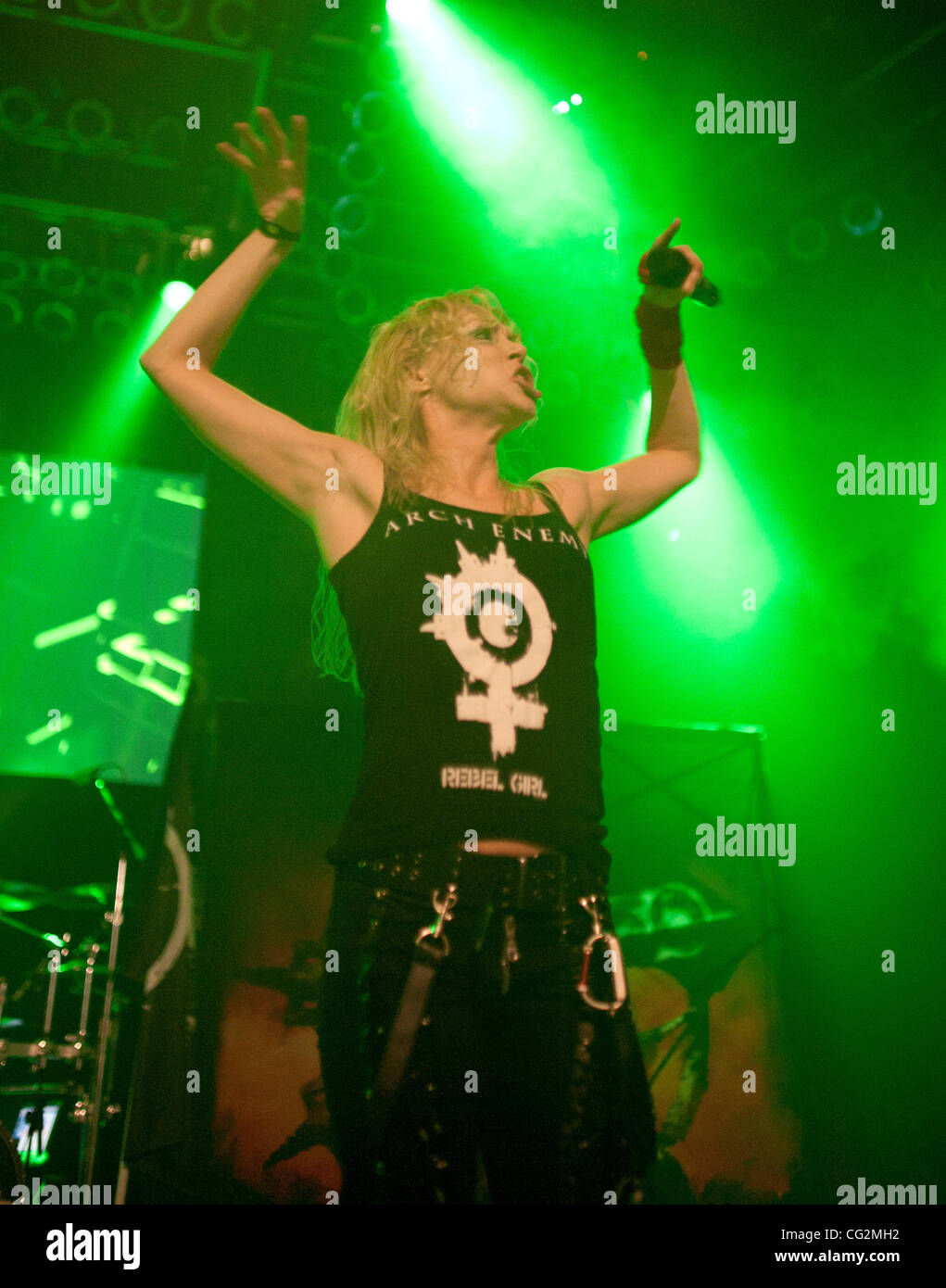 October 4, 2011 - Chicago, IL, USA - Angela Gossow, vocalist for the ...