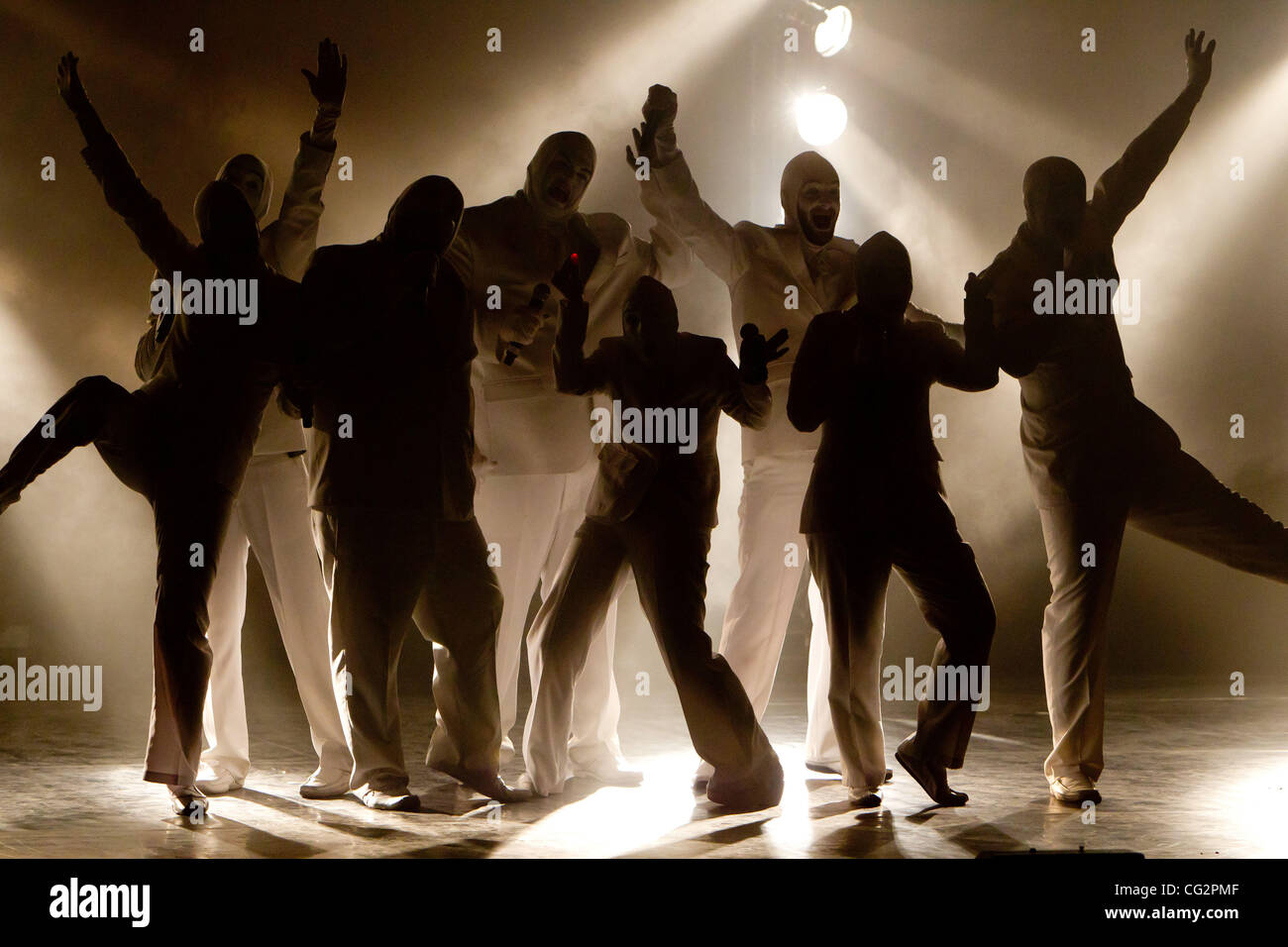 Moscow,Russia. Pictured: Voca People performing in Moscow.The Voca ...