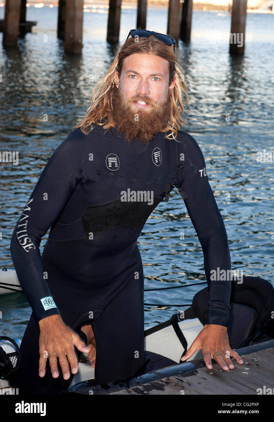 Oct. 16, 2011 - Dana Point, California, U.S. - Surfer CHRIS DEL MORO ...
