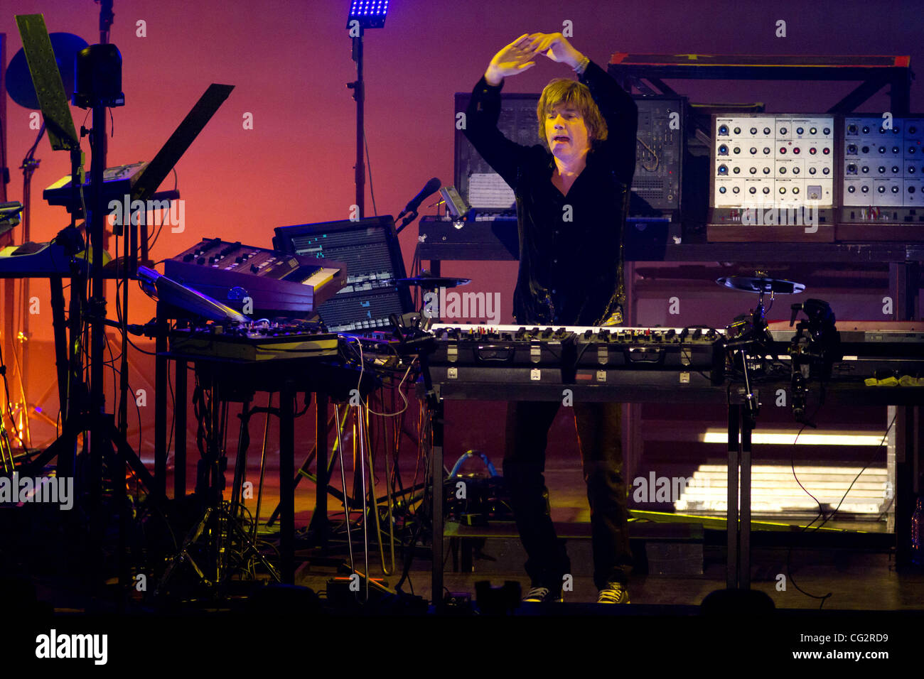 October 18,2011.Moscow,Russia. Pictured: French composer Jean Michel ...
