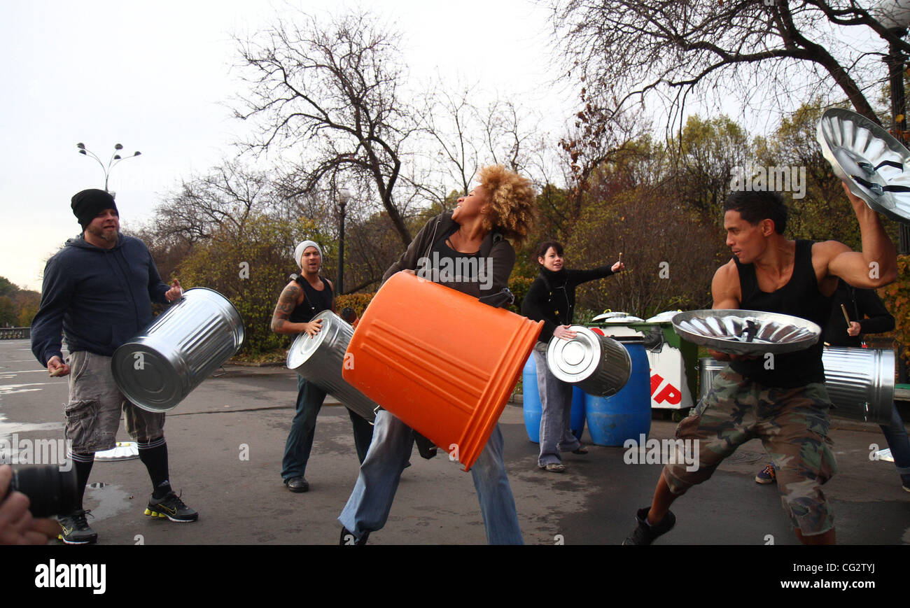 October 25,2011. Moscow,Russia. Pictured: British Stomp show-group ...