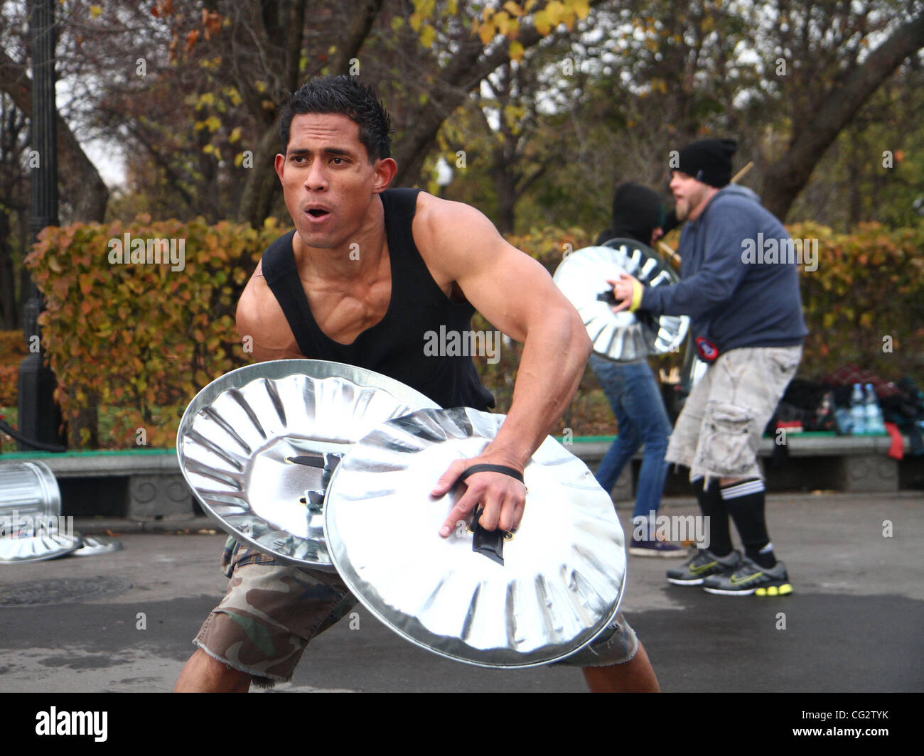 October 25,2011. Moscow,Russia. Pictured: British Stomp show-group ...