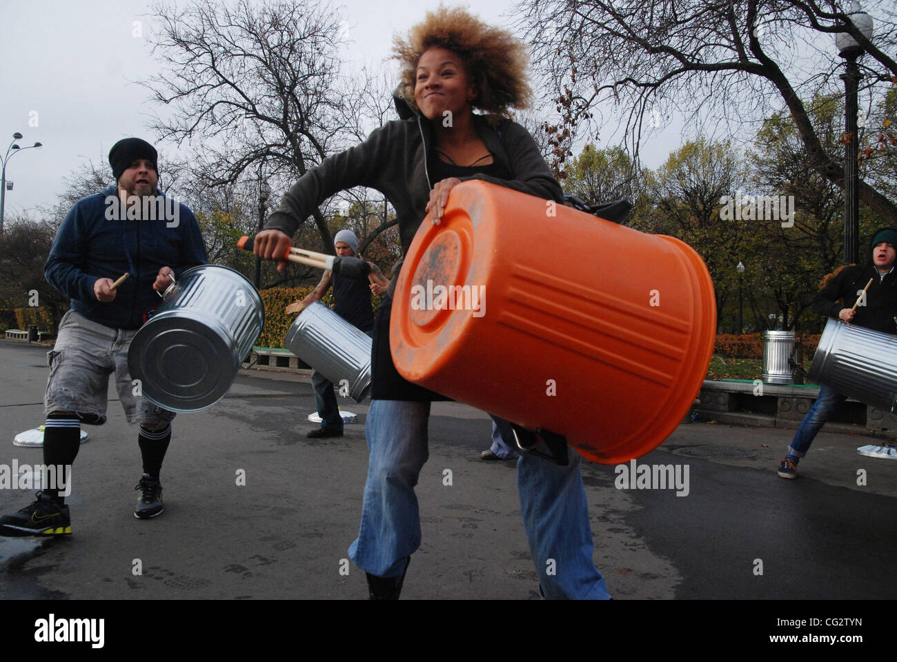 October 25,2011. Moscow,Russia. Pictured: British Stomp show-group ...