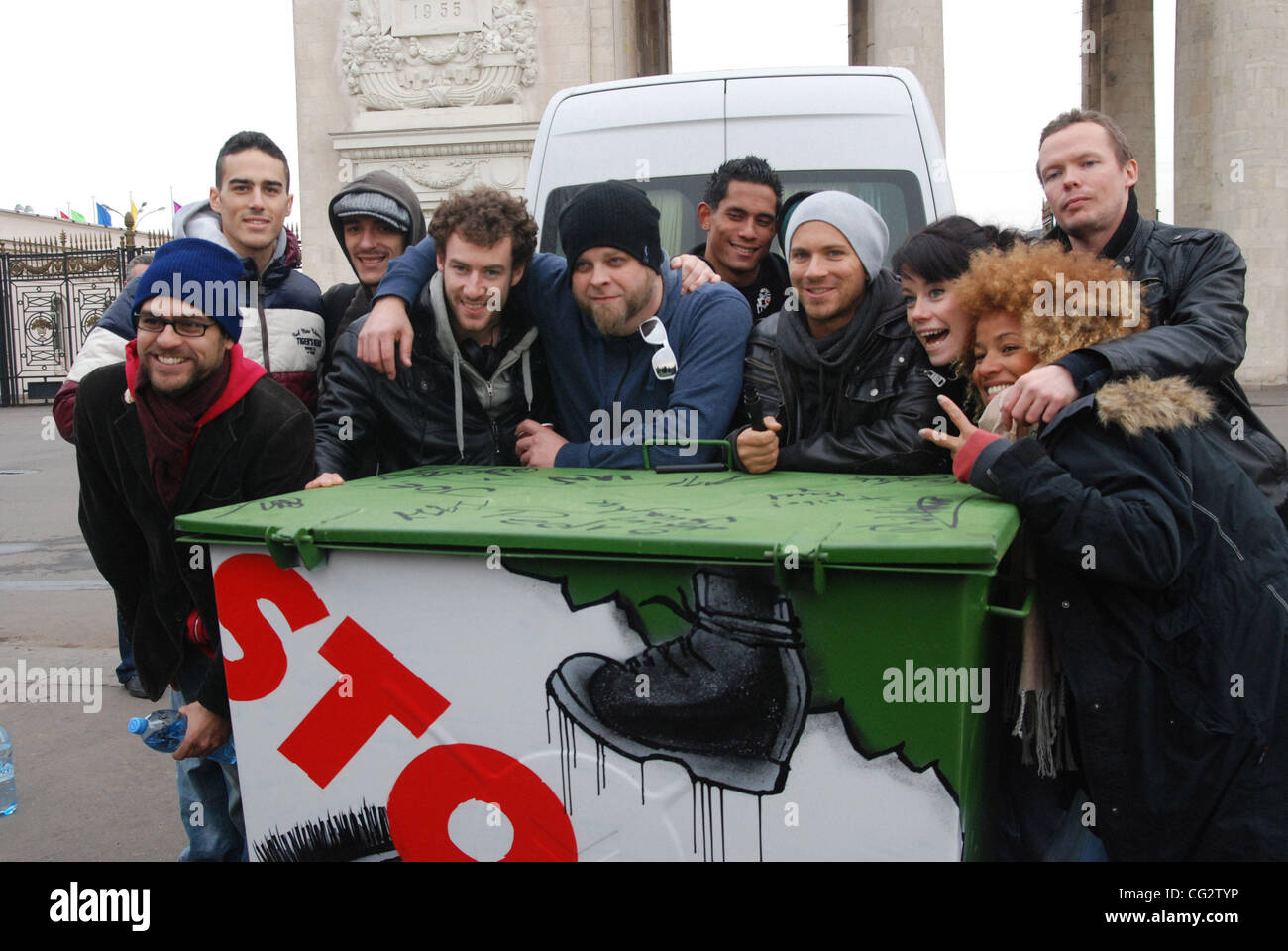 October 25,2011. Moscow,Russia. Pictured: British Stomp show-group ...