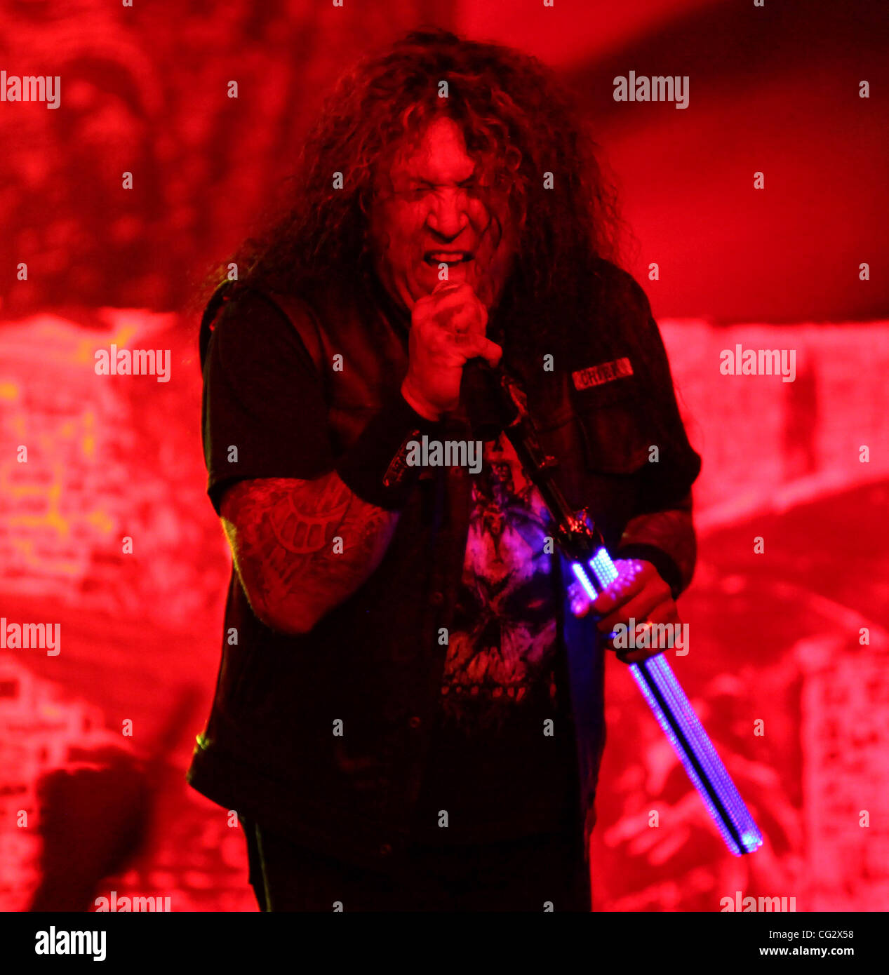 Nov. 2, 2011 - Fort Lauderdale, Florida, U.S - Testament Lead Singer ...