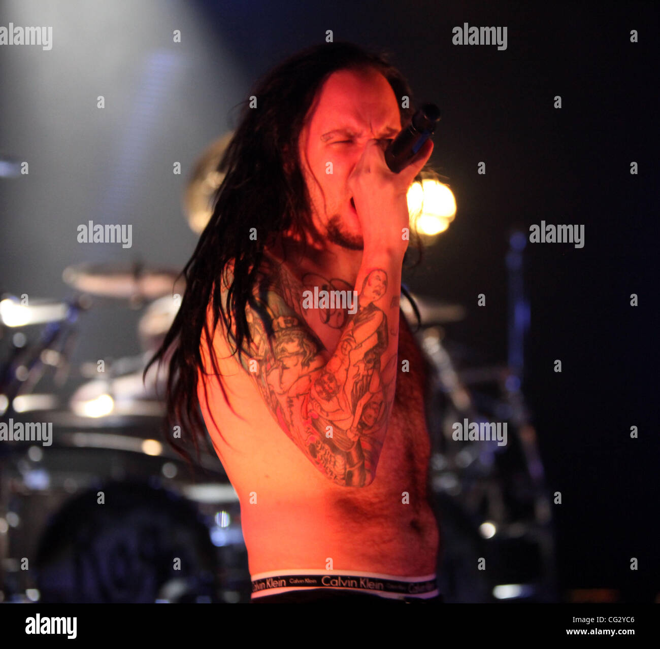 Nov. 9, 2011 - Miami Beach, Florida, U.S - Korn Lead Singer Jonathan ...