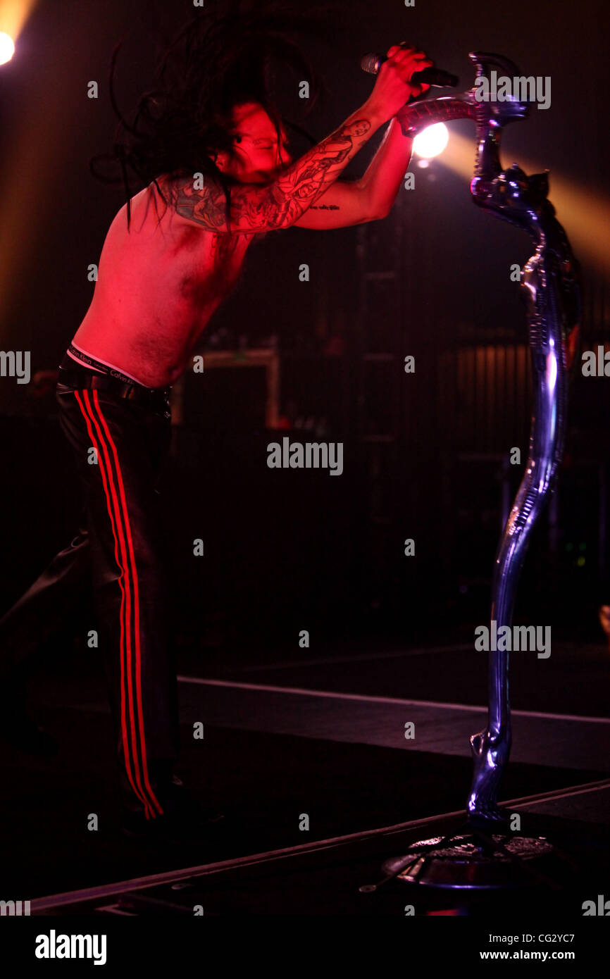 Nov. 9, 2011 - Miami Beach, Florida, U.S - Korn Lead Singer Jonathan ...