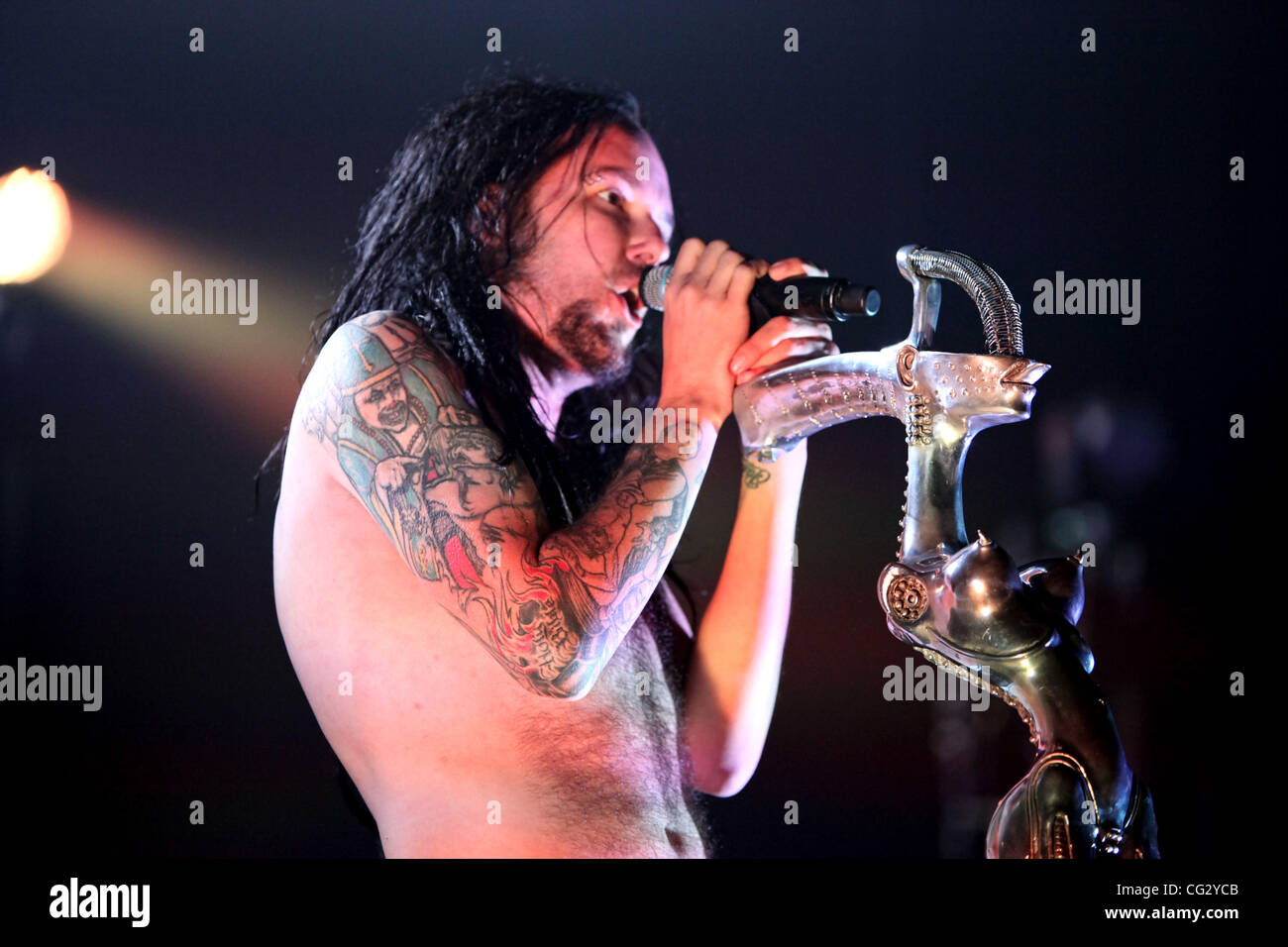 Nov. 9, 2011 - Miami Beach, Florida, U.S - Korn Lead Singer Jonathan ...