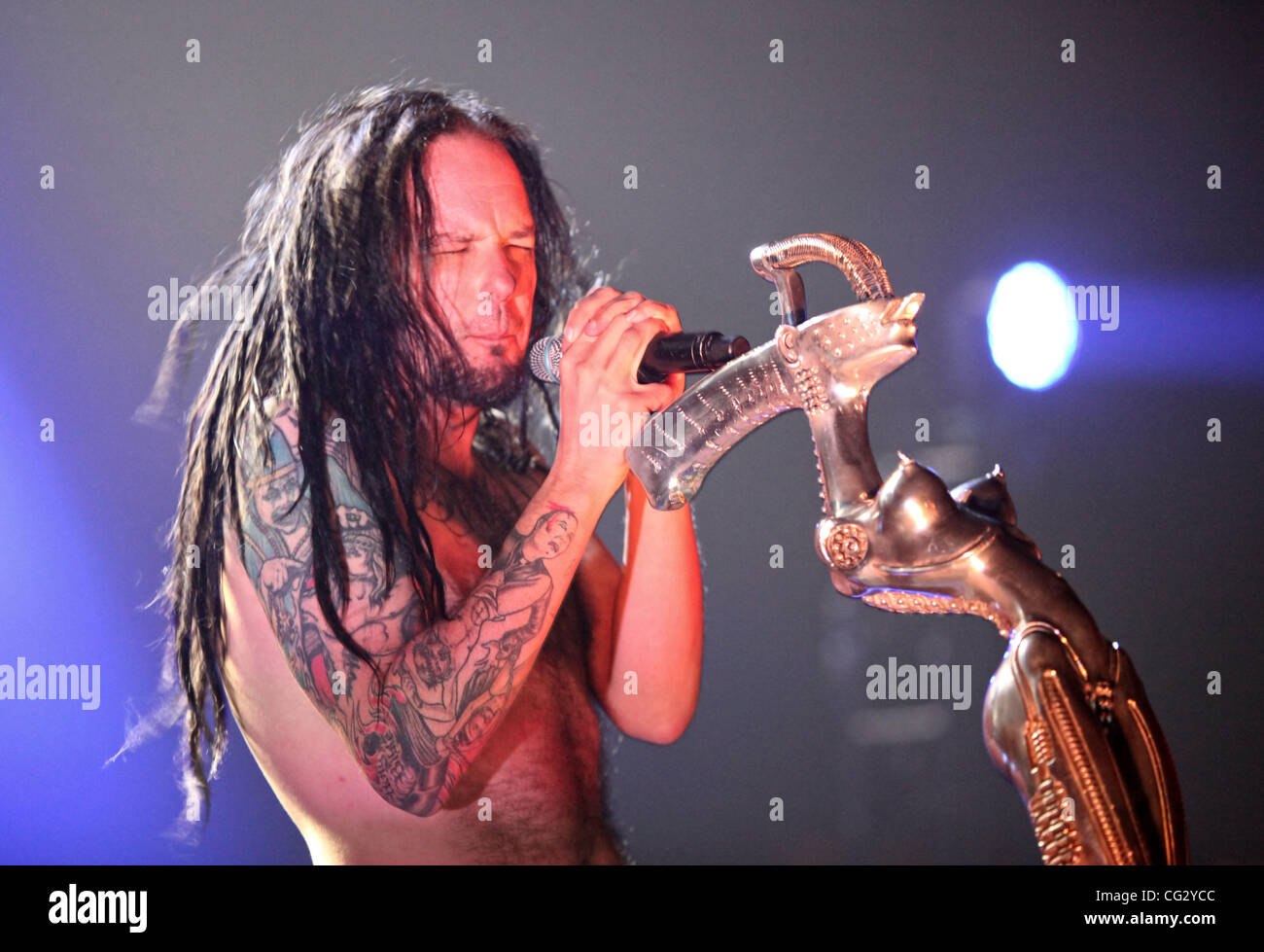 Nov. 9, 2011 - Miami Beach, Florida, U.S - Korn Lead Singer Jonathan ...