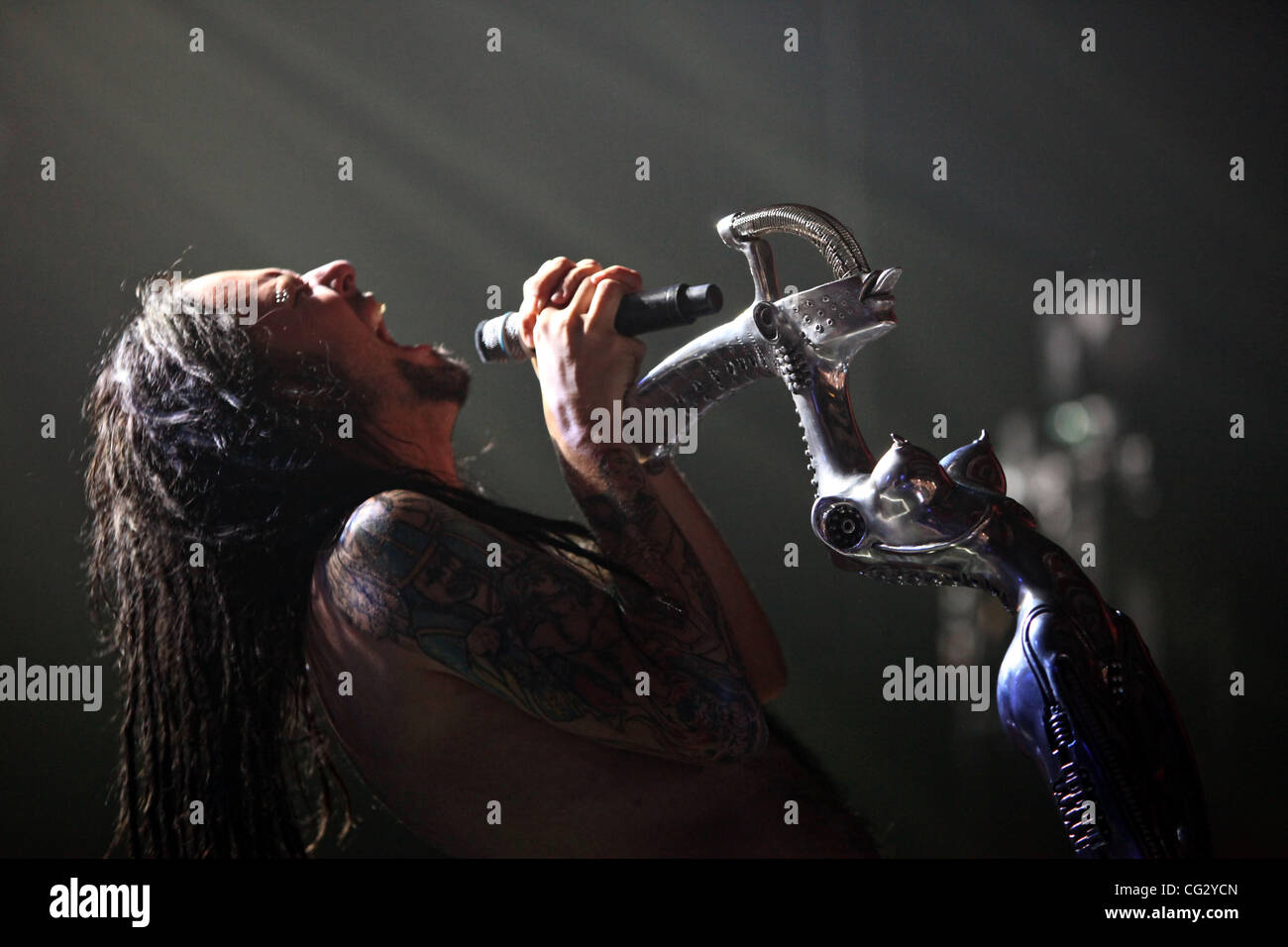 Nov. 9, 2011 - Miami Beach, Florida, U.S - Korn Lead Singer Jonathan ...