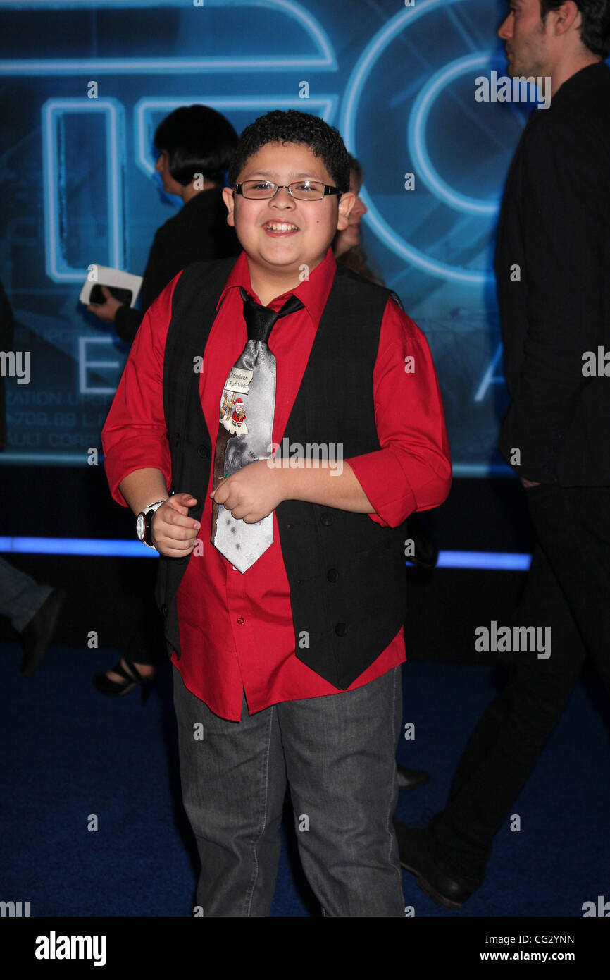 Rico Rodriguez Los Angeles Premiere of "Tron: Legacy" held at the El ...
