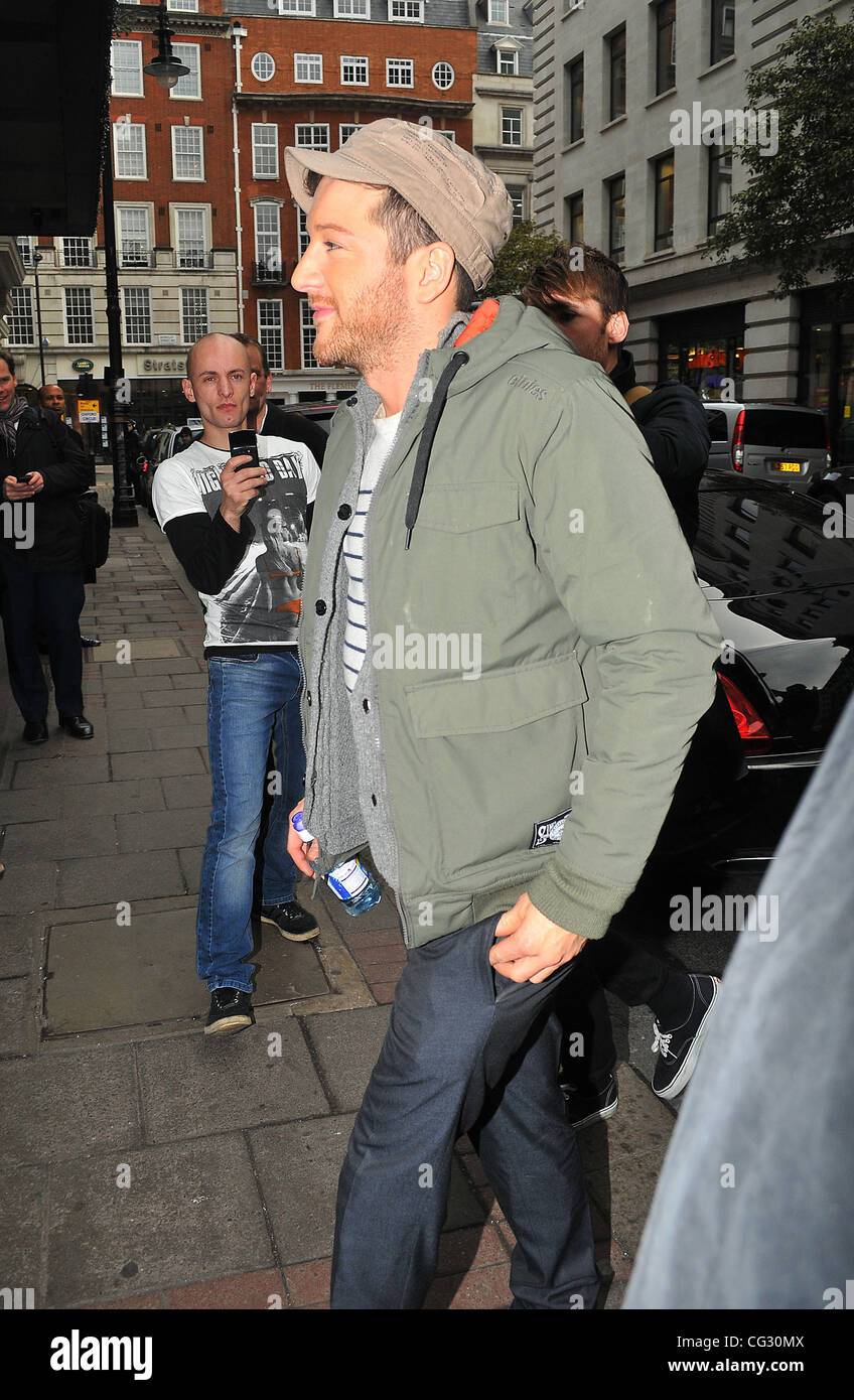 X Factor 2010 winner Matt Cardle arrives at the May Fair hotel London ...