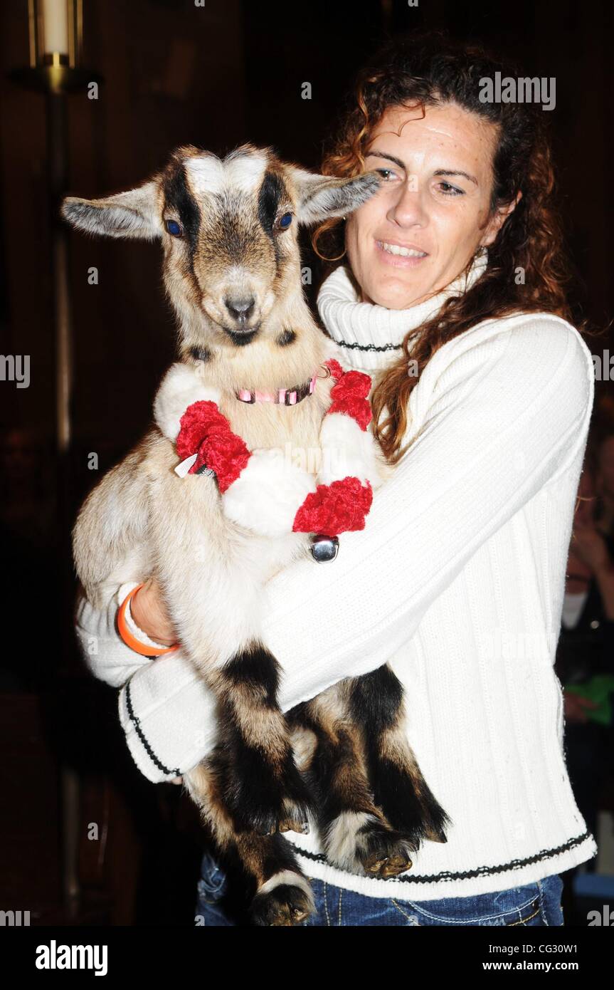Goat being blessed Cindy Adams hosts New York City's annual blessing of ...