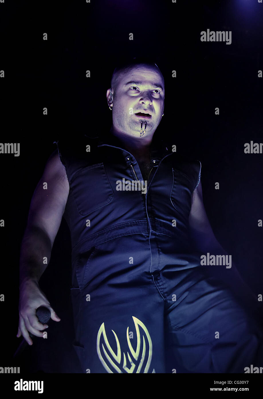 Disturbed performing on the 'Taste Of Chaos' tour at Manchester Central ...