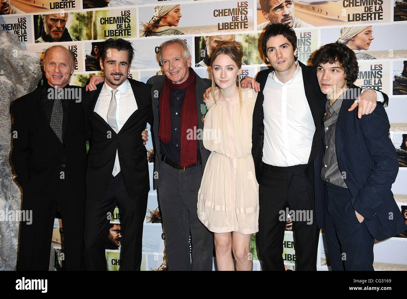 Ed Harris, Colin Farrell, Peter Weir, Saoirse Ronan, Jim Sturgess and ...