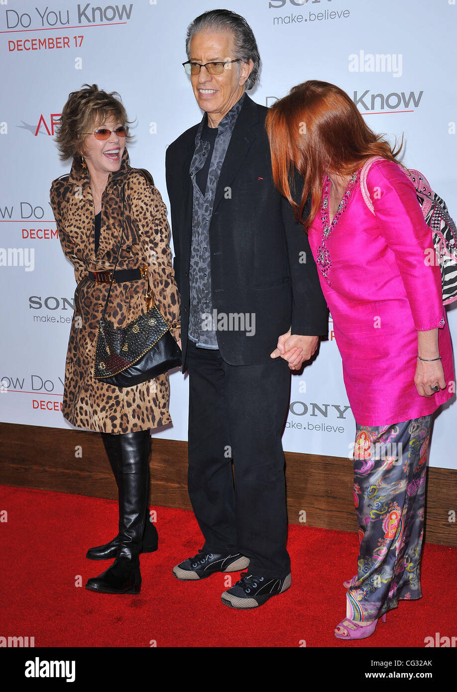 Jane Fonda, Richard Perry and Guest The Premiere of 'How Do You Know ...