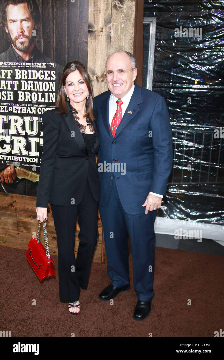Rudy Giuliani, Judith Giuliani, New York Premiere of 'True Grit' at the ...