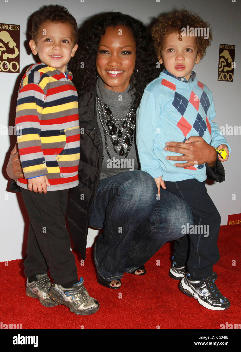 Garcelle beauvais with sons jax and jaid hi-res stock photography and ...