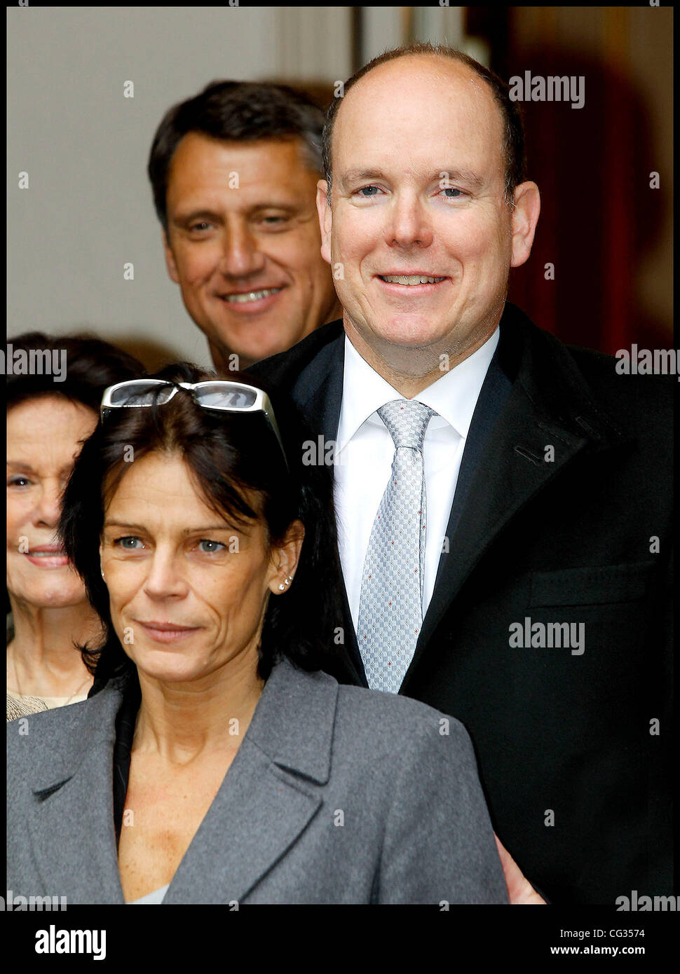 Princess Stephanie and Prince Albert of Monaco host a Christmas party ...