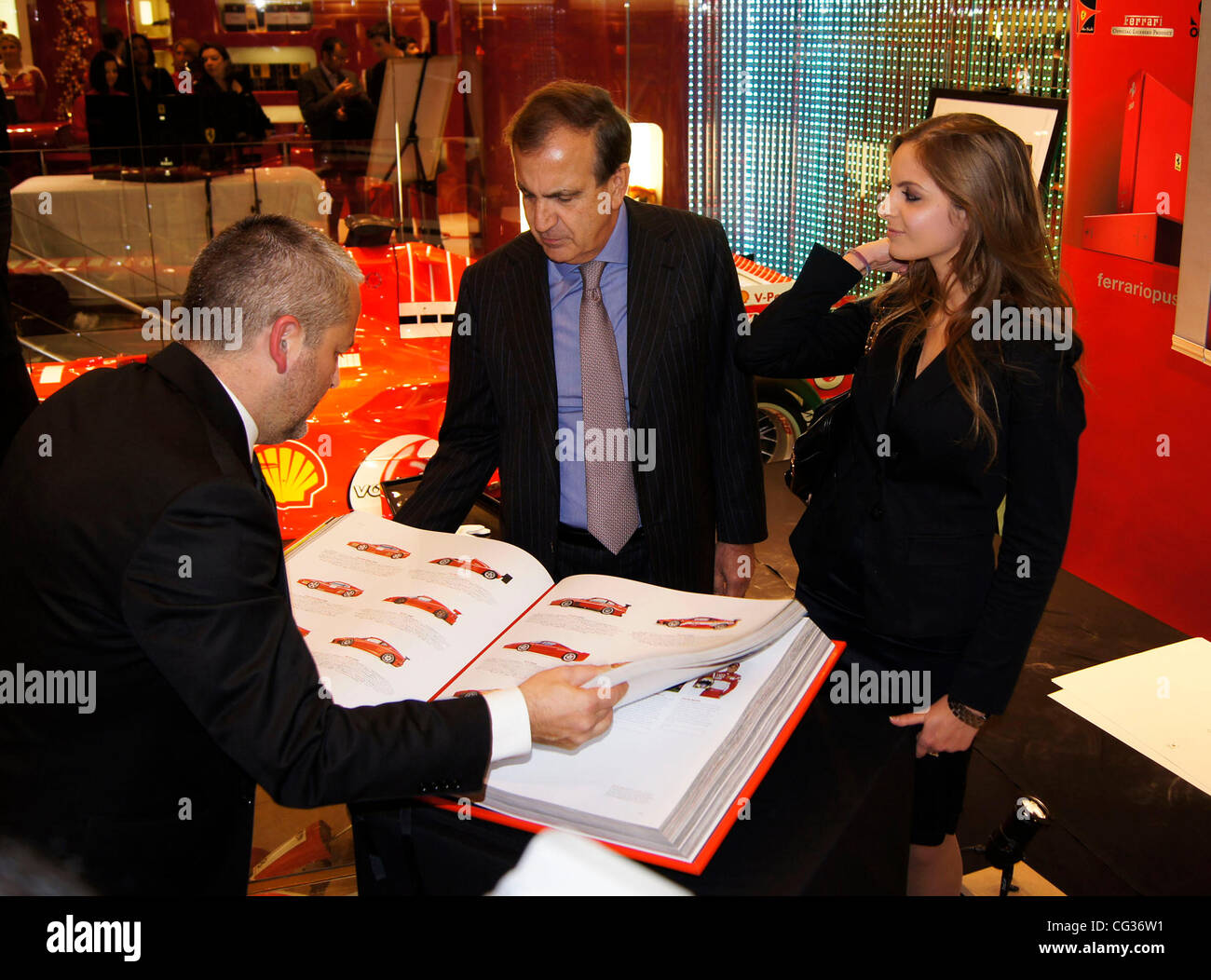 Alain Giorgio Maria Economides and Guest attend the Ferrari Opus Event ...