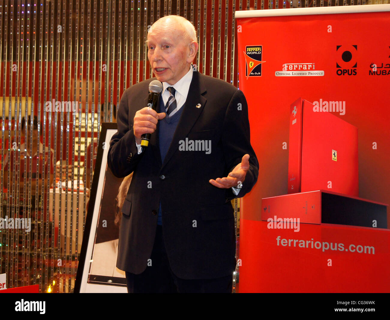 John Surtees attends the Ferrari Opus Event at Regent Street London ...