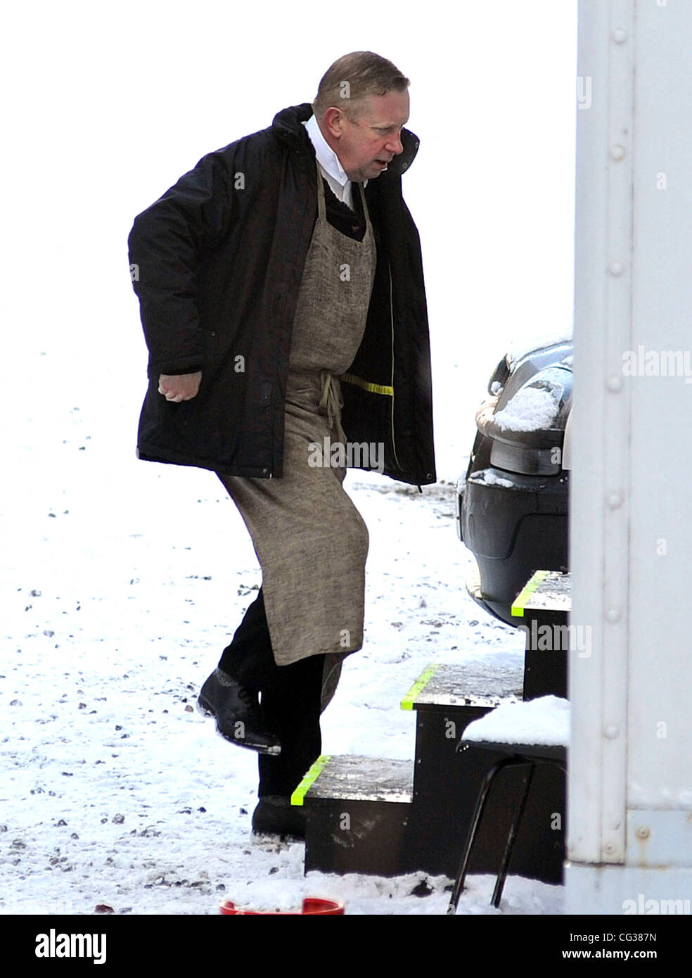 Mark Williams on the film set of his new movie 'The Singular Life of ...