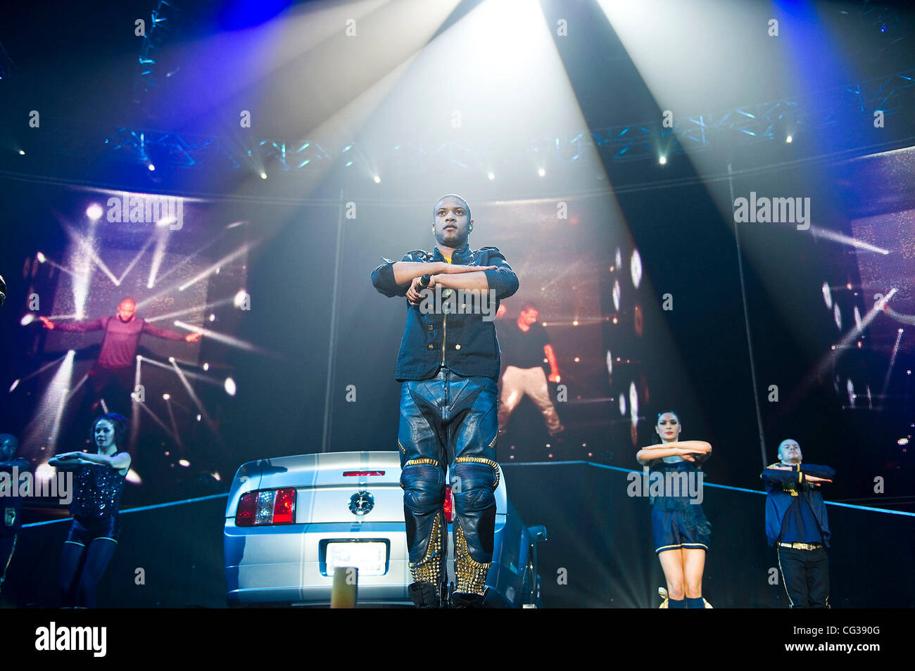Jonathan Gill of JLS performing at Wembley Arena. London, England - 22. ...