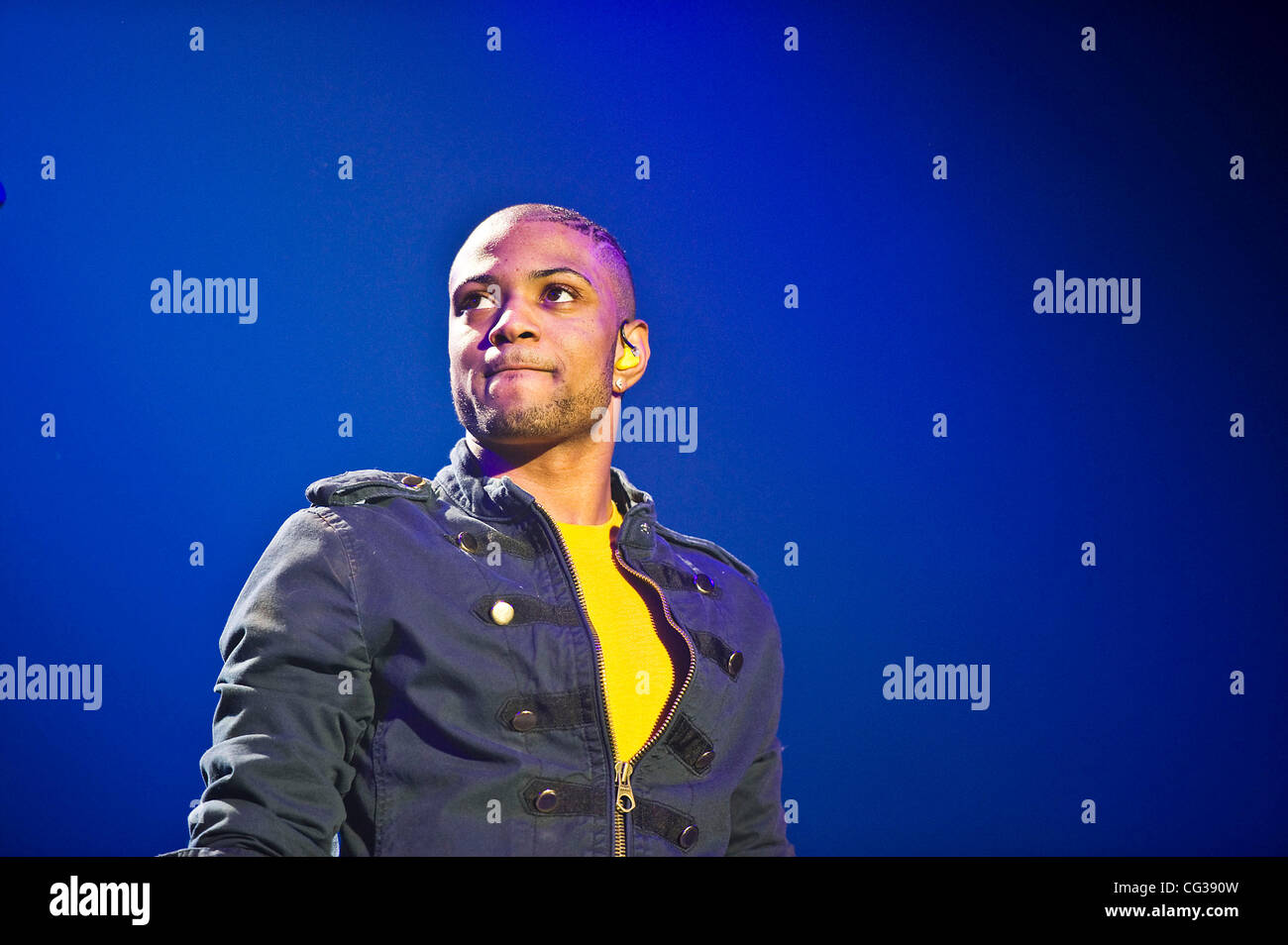 Jonathan Gill of JLS performing at Wembley Arena. London, England - 22. ...