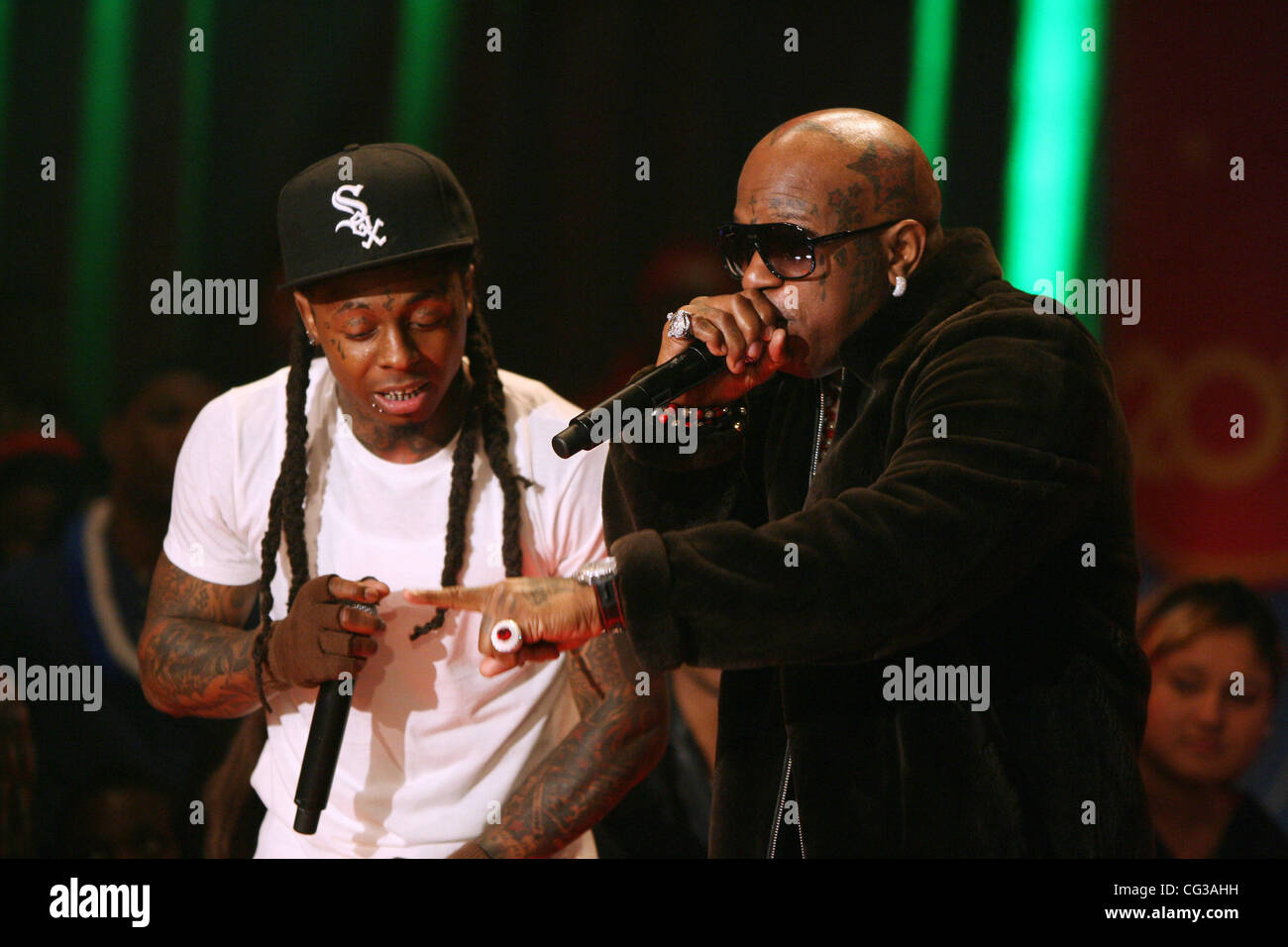 Birdman And Lil Wayne Kissing On 106 And Park