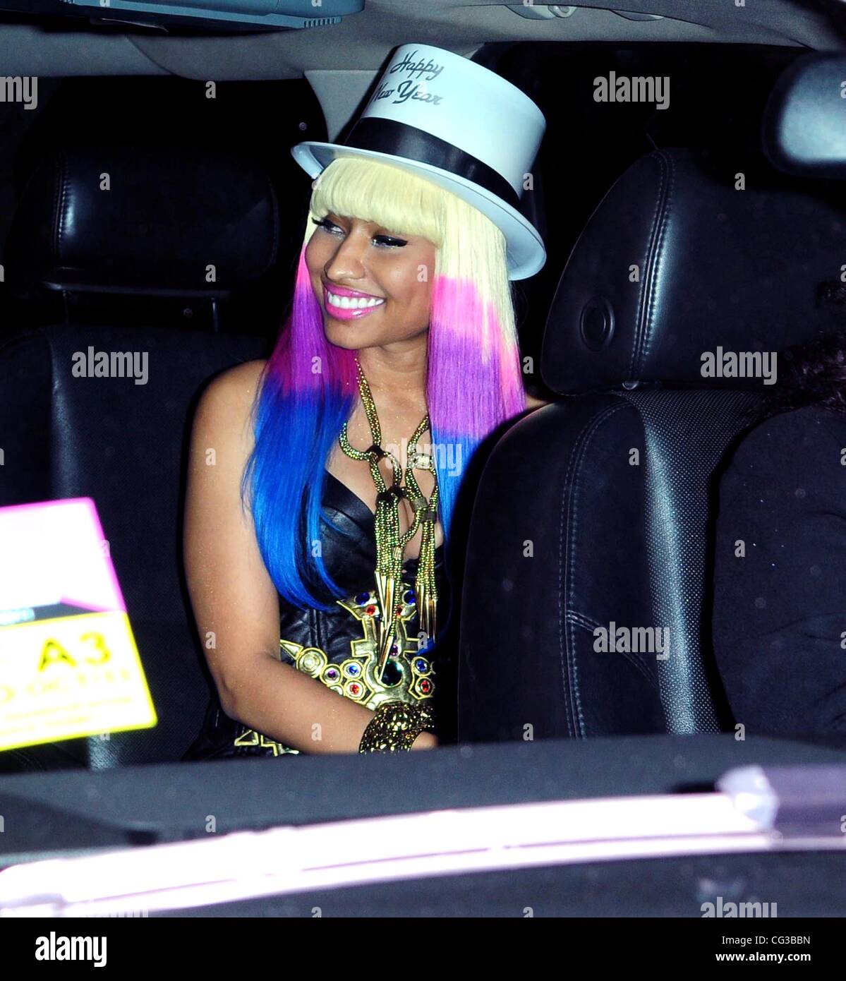 Nicki Minaj leaves Mansion nightclub after celebrating her 'All Pink ...