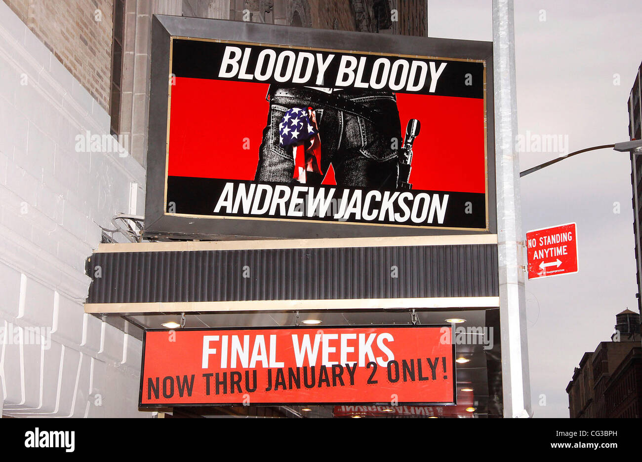 Poster Closing night of the Broadway musical production of 'Bloody ...