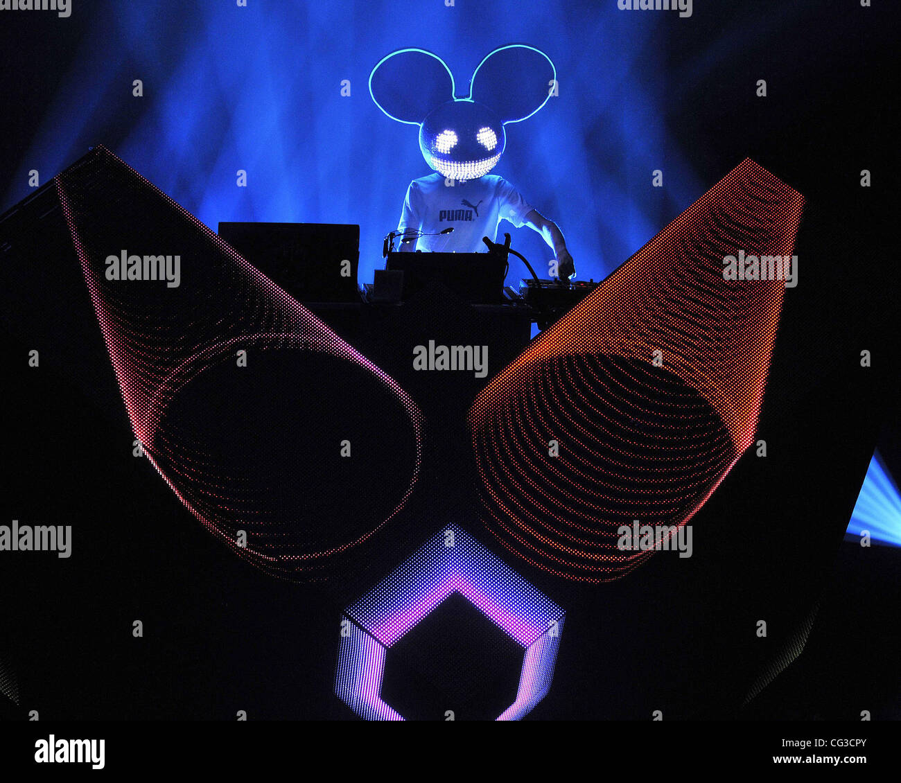 Deadmau5 aka Joel Zimmerman performing live at Masonic Temple. Toronto ...
