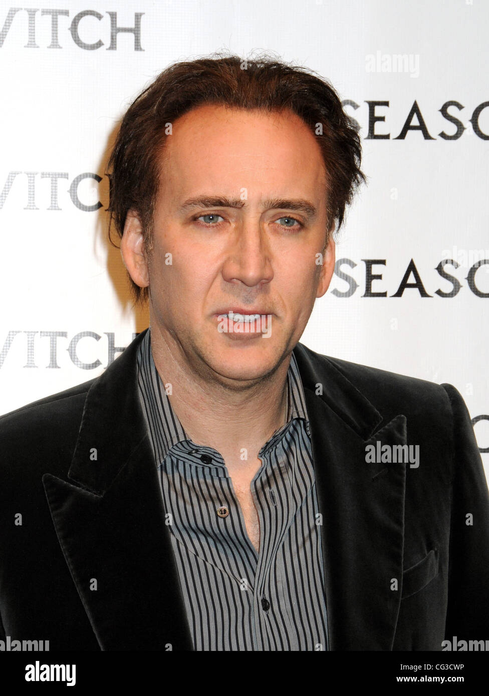Nicholas Cage at the 'Season of the Witch' premiere at AMC Loews ...