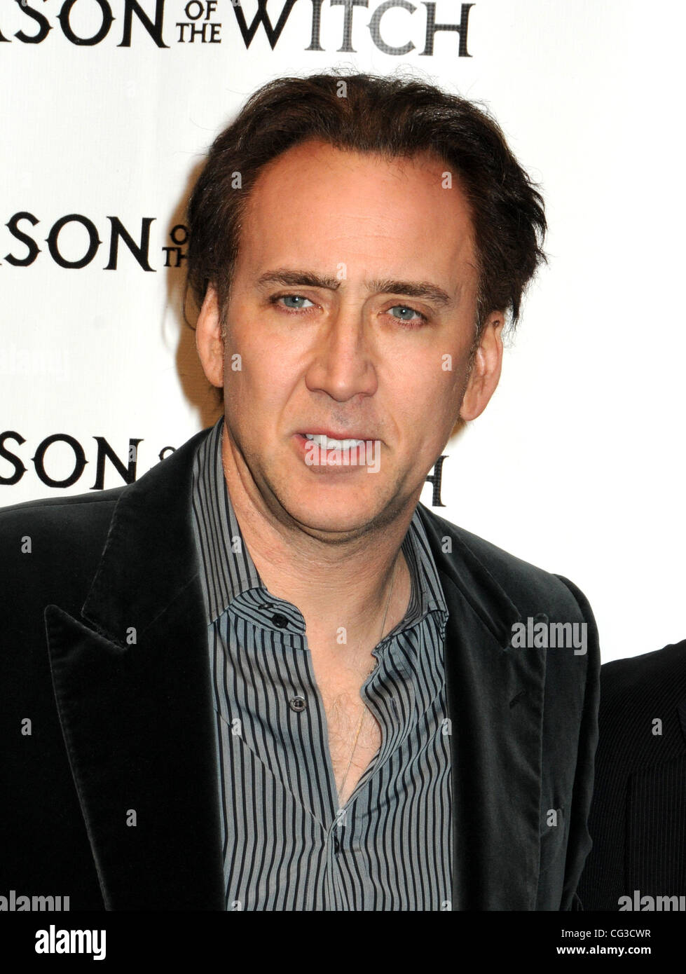 Nicholas Cage at the 'Season of the Witch' premiere at AMC Loews ...