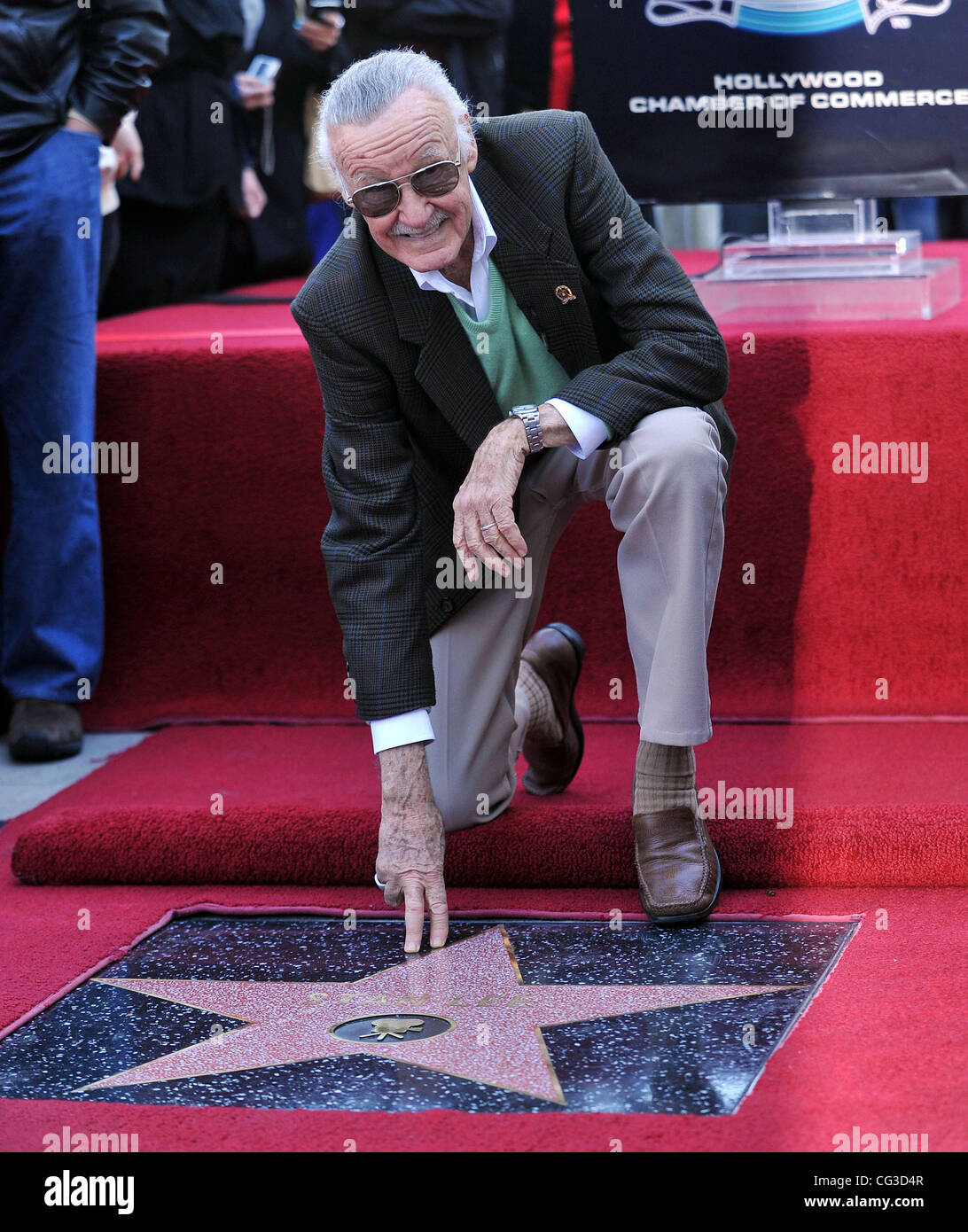 Stan Lee Stan Lee Hollywood Walk Of Fame Star Induction Ceremony Los ...