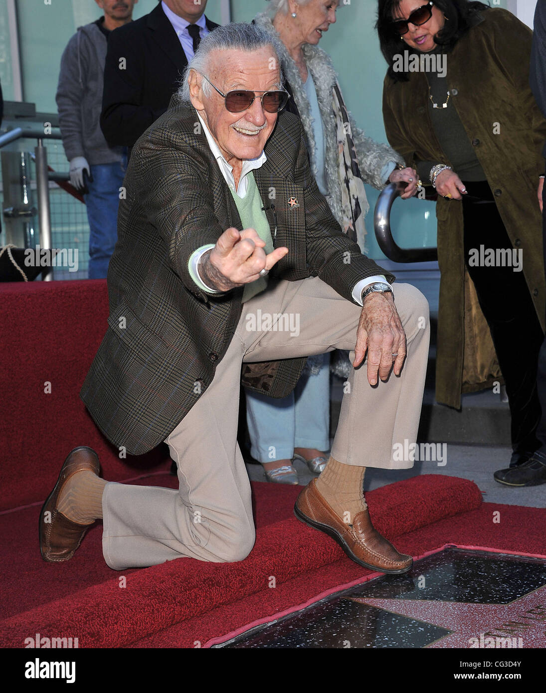 Stan Lee Stan Lee Hollywood Walk Of Fame Star Induction Ceremony Los ...