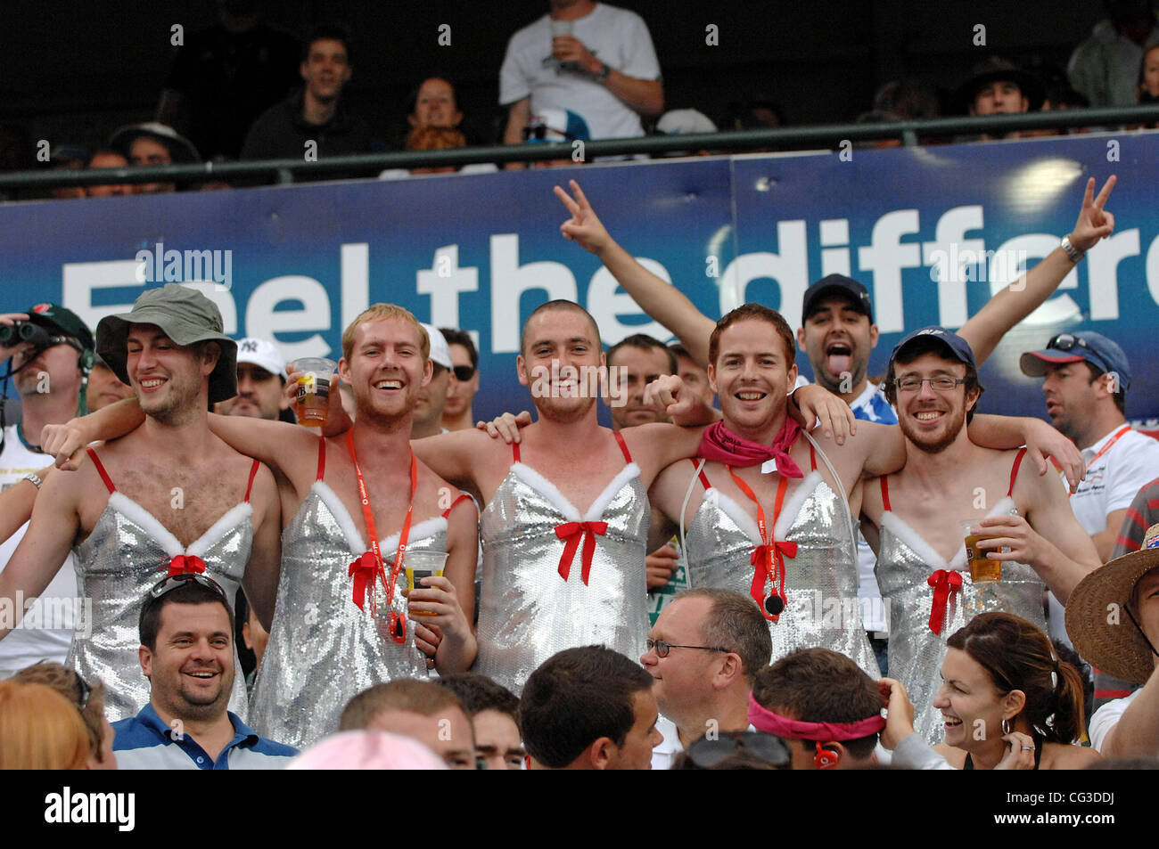 England Barmy Army fans, during day one of the Fifth Ashes Test match ...