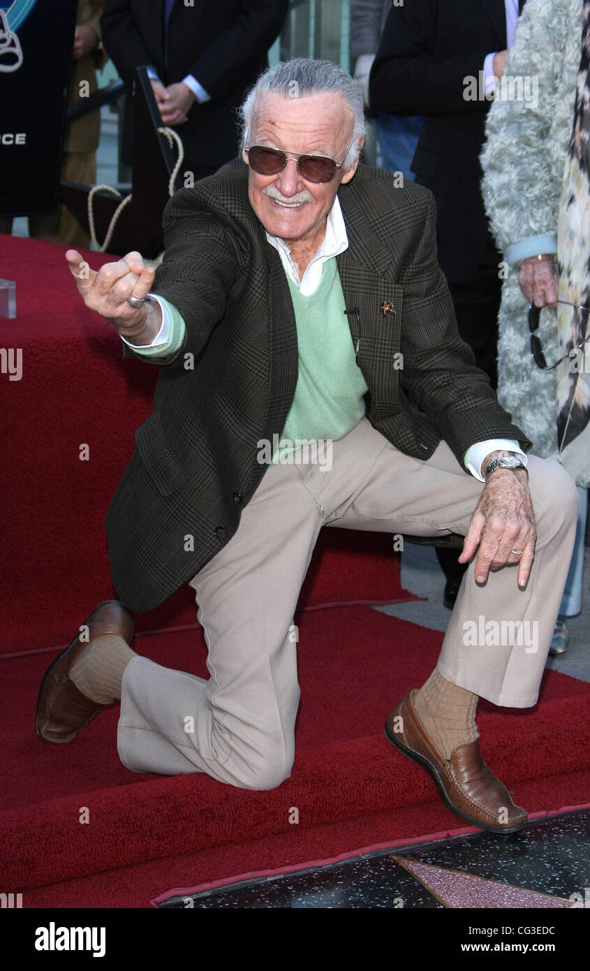 Stan Lee Stan Lee Hollywood Walk Of Fame Star Induction Ceremony Los ...