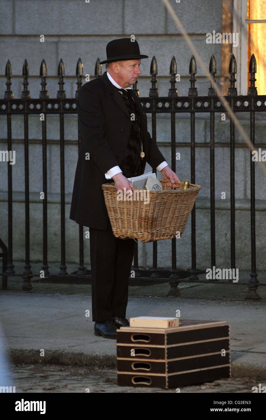 Mark Williams The film set of 'Albert Nobbs' shooting on Henrietta ...