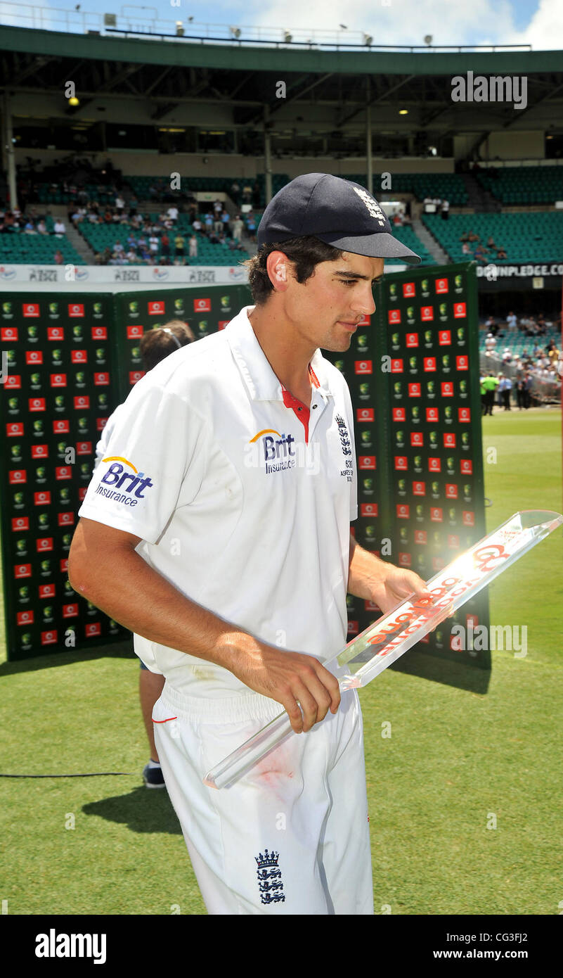 Alistair Cook receives his player of the series award The England ...