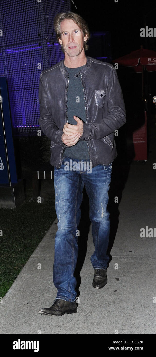 Michael Bay outside BOA Steakhouse in West Hollywood Los Angeles ...