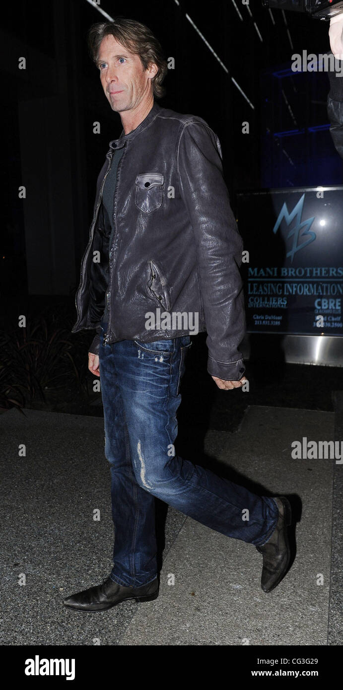 Michael Bay outside BOA Steakhouse in West Hollywood Los Angeles ...