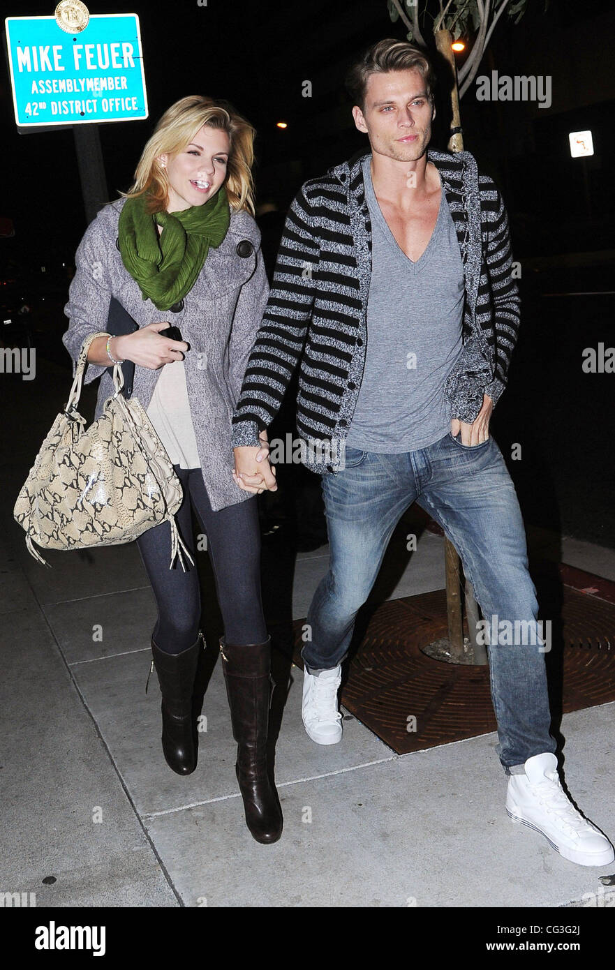 Angel McCord and her fiance Robert Rogoff outside BOA Steakhouse in ...