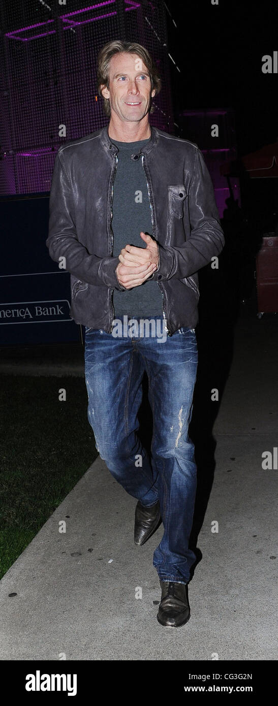 Michael Bay outside BOA Steakhouse in West Hollywood Los Angeles ...
